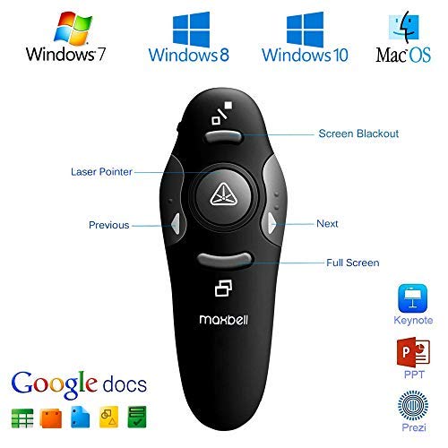 Cable Connector USB Wireless Remote Control Professional Laser Pointer ...